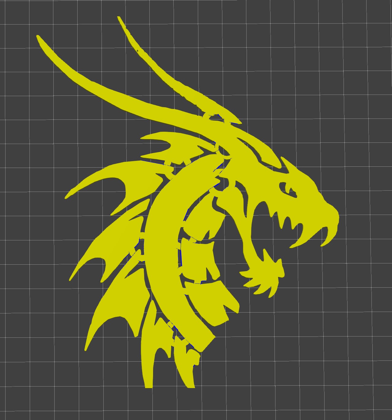 my dragon for pc case art by kewtd | Download free STL model ...