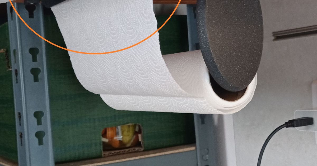 Universal Kitchen PAPER TOWEL RIPPER (up to 27cm/10.6in!) by 3dMike ...