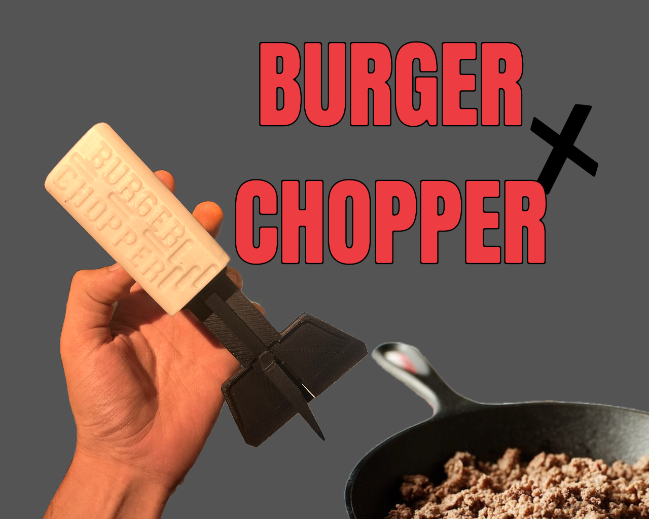 Burger Chopper. Hamburger Chopping system for Grilling and Cooking ...