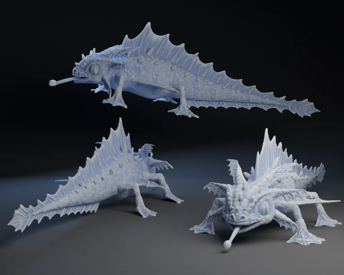 Dragon Lizard by Peter Farell | Download free STL model | Printables.com