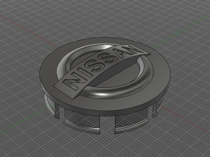 Nissan Center Cap by Jorge | Download free STL model | Printables.com