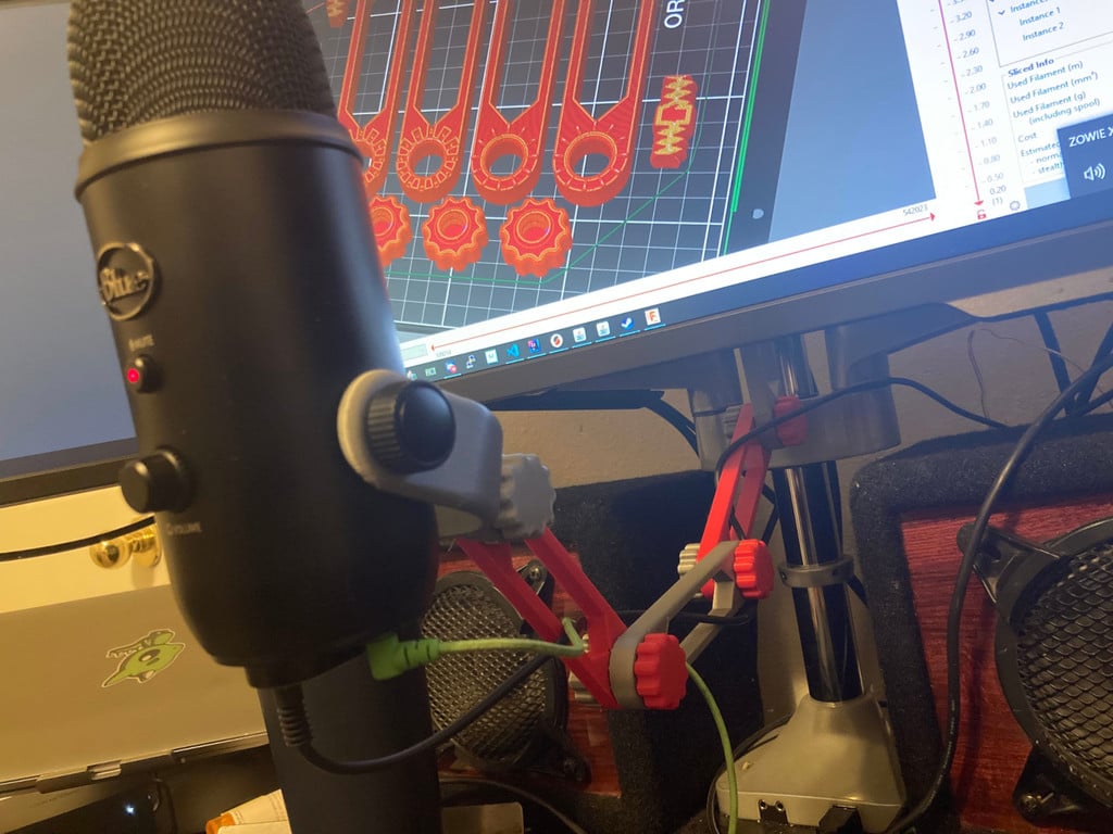 Stronger Articulating Arm Mount by mort_jack | Download free STL model ...