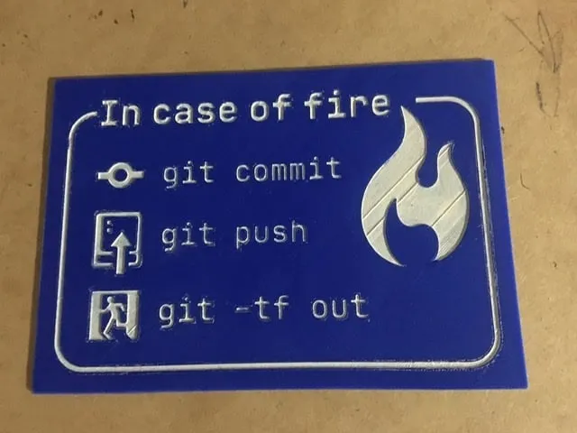In case of fire (Programming humor) by mort_jack | Download free STL ...