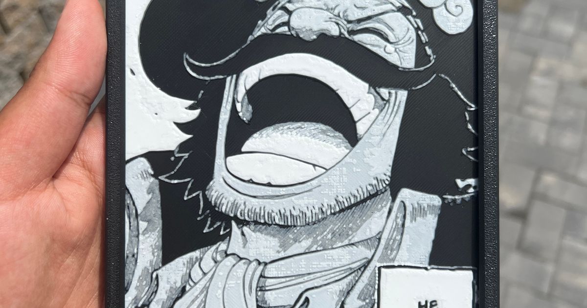 Gol D Roger - One Piece - made w/ HueForge by Mathoose | Download free ...