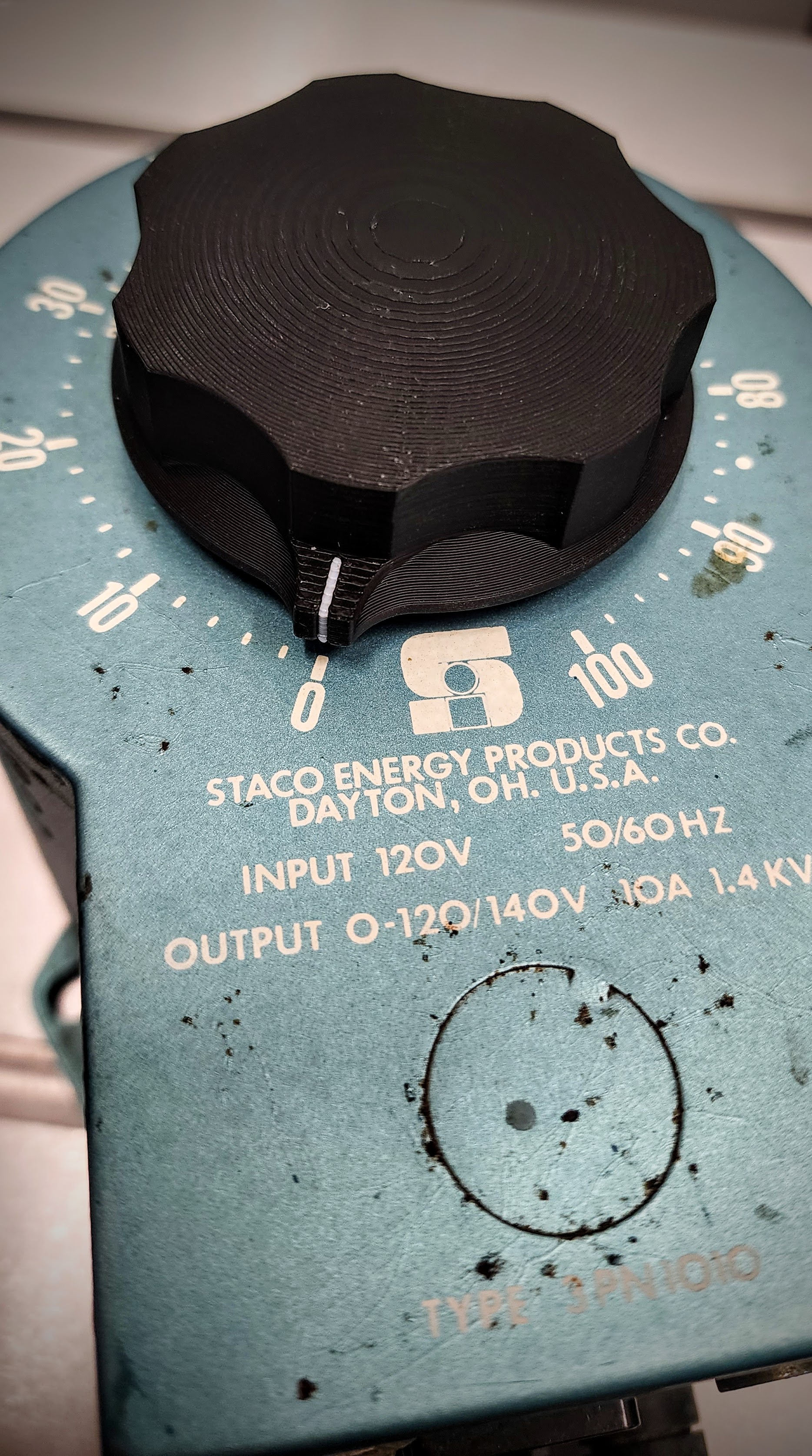 Staco 3PN1010 Variac Knob by Robert Givens | Download free STL model ...