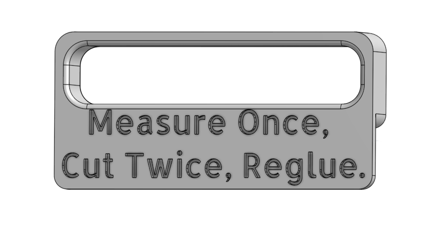 Measure Once, Cut Twice, Reglue. sign + handle by CharlottePrinting ...