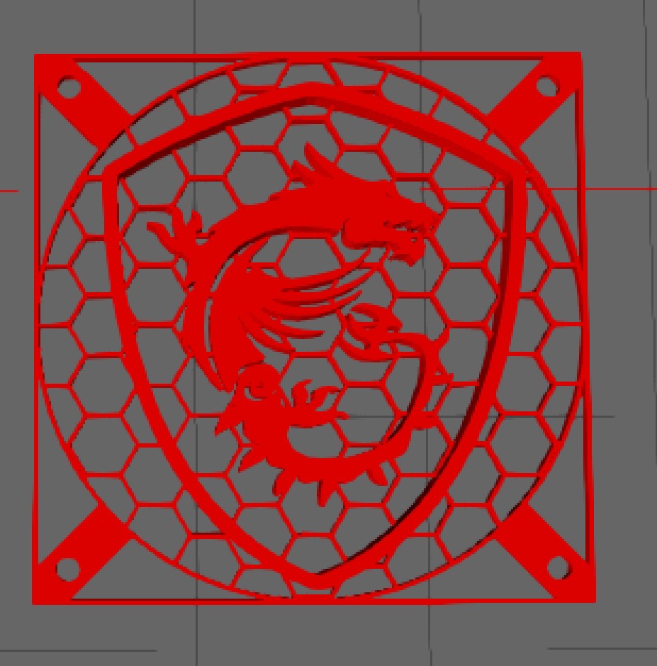 msi logo 120mm by kewtd | Download free STL model | Printables.com