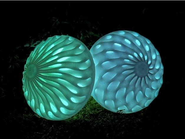 Dual Colour Modular Mushroom Caps (Glow-in-the-Dark) by Thomas Waurich ...
