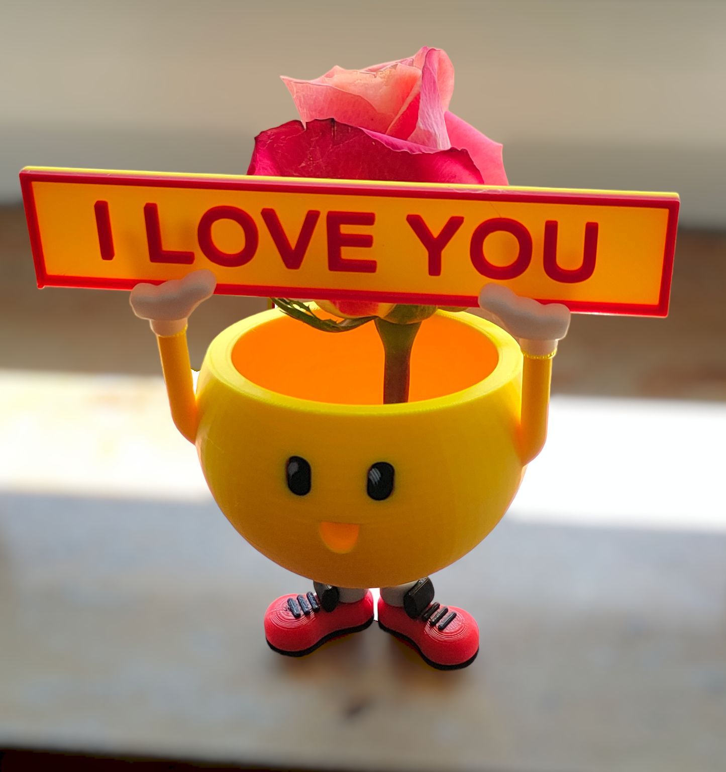 CUTE CUP WITH TEXT SIGN (FLOWER VASE) by Make-A-Print | Download free ...