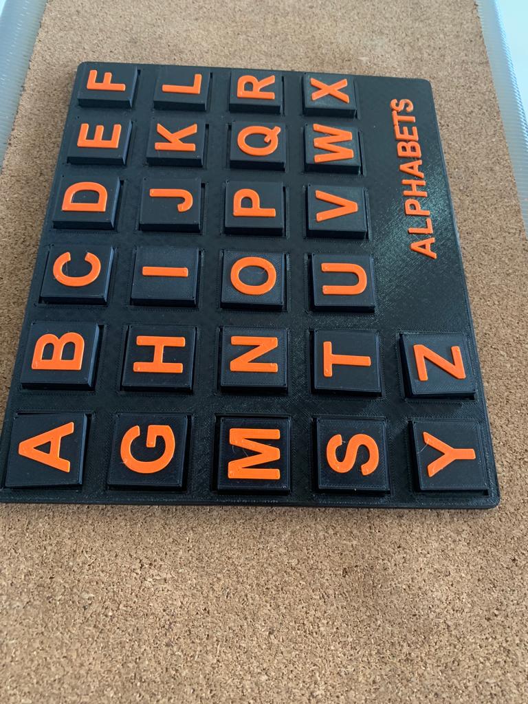 Kids alphabetic learning board by Make3D Company Limited | Download ...