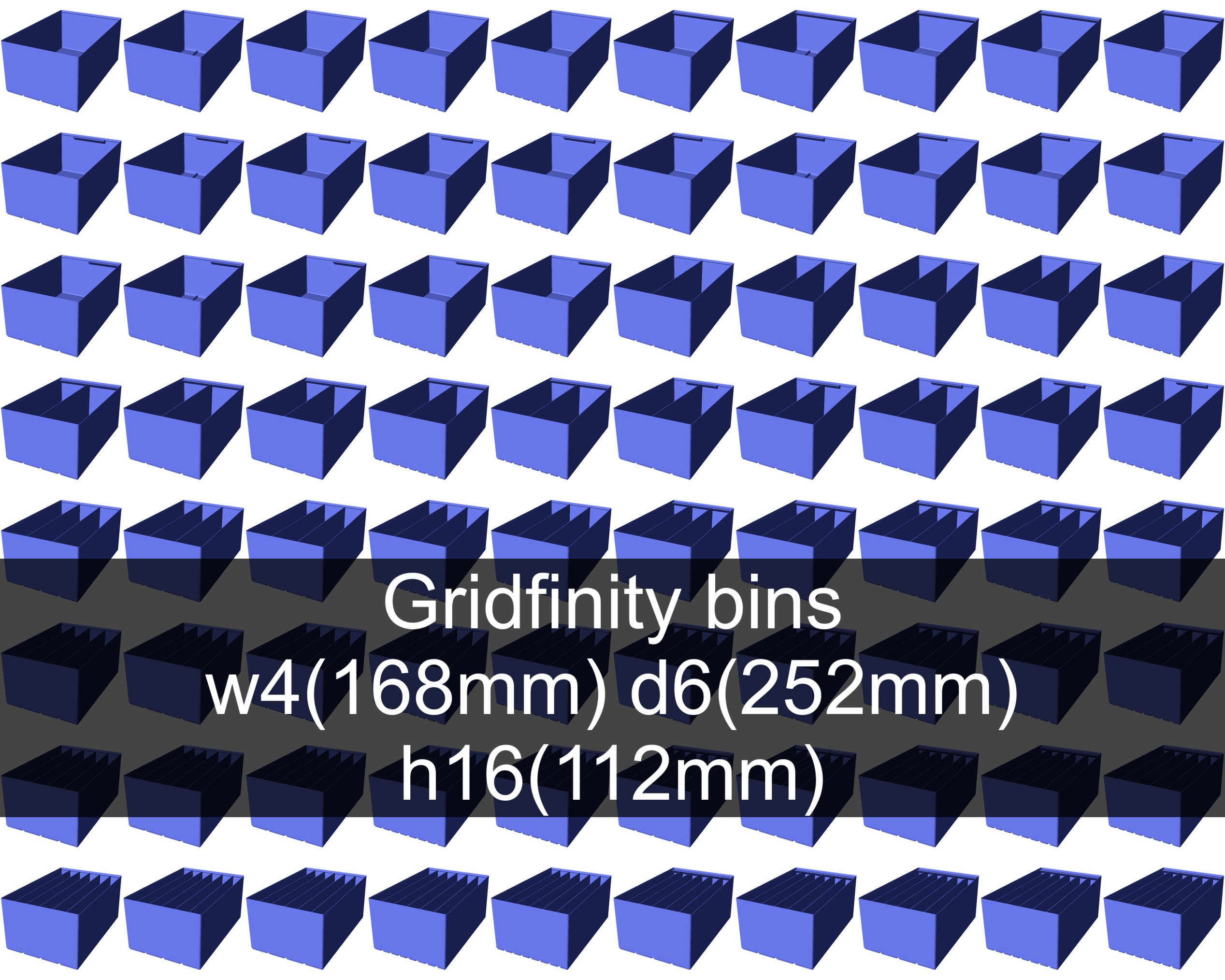 Gridfinity cups height 16 (116mm) collection by Max | Download free STL ...