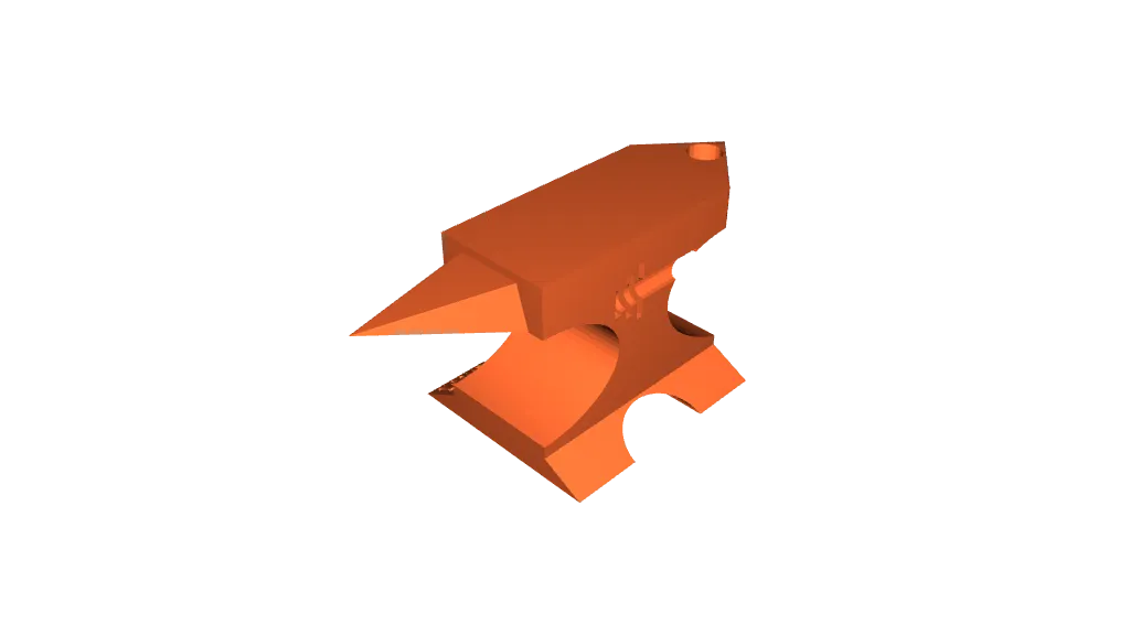 Anvil Keychain by César Przybyla | Download free STL model | Printables.com