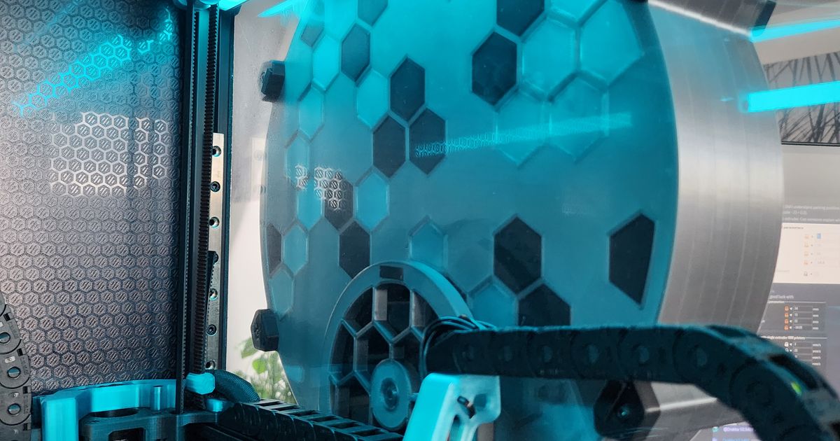 colorful Stern-Wheeler filament buffer by Lab3Dp | Download free STL ...