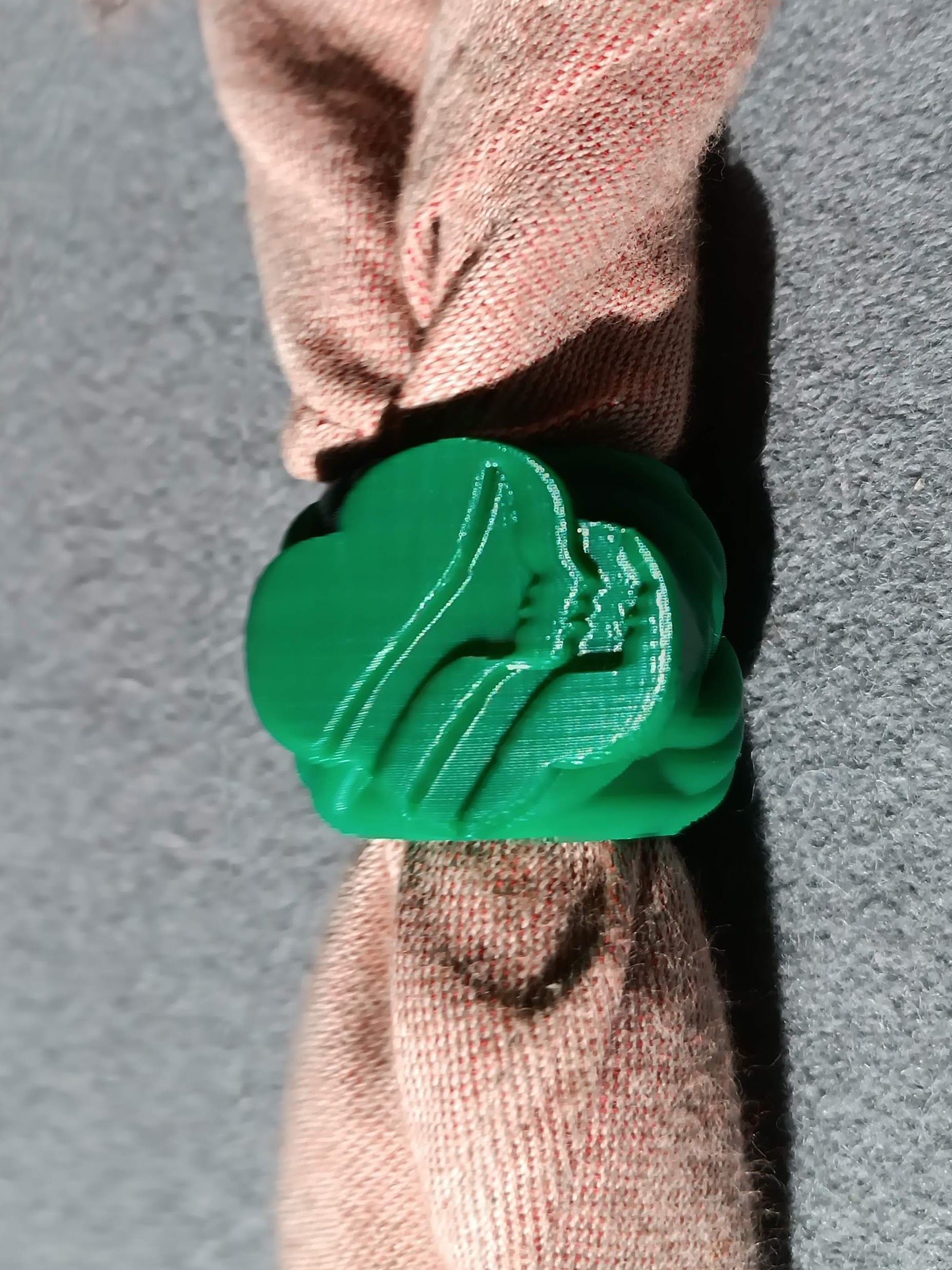 Girl Scout woggle Scarf Ring . WAGGGS. Canuto o pasapañuelo Guias Scout ...