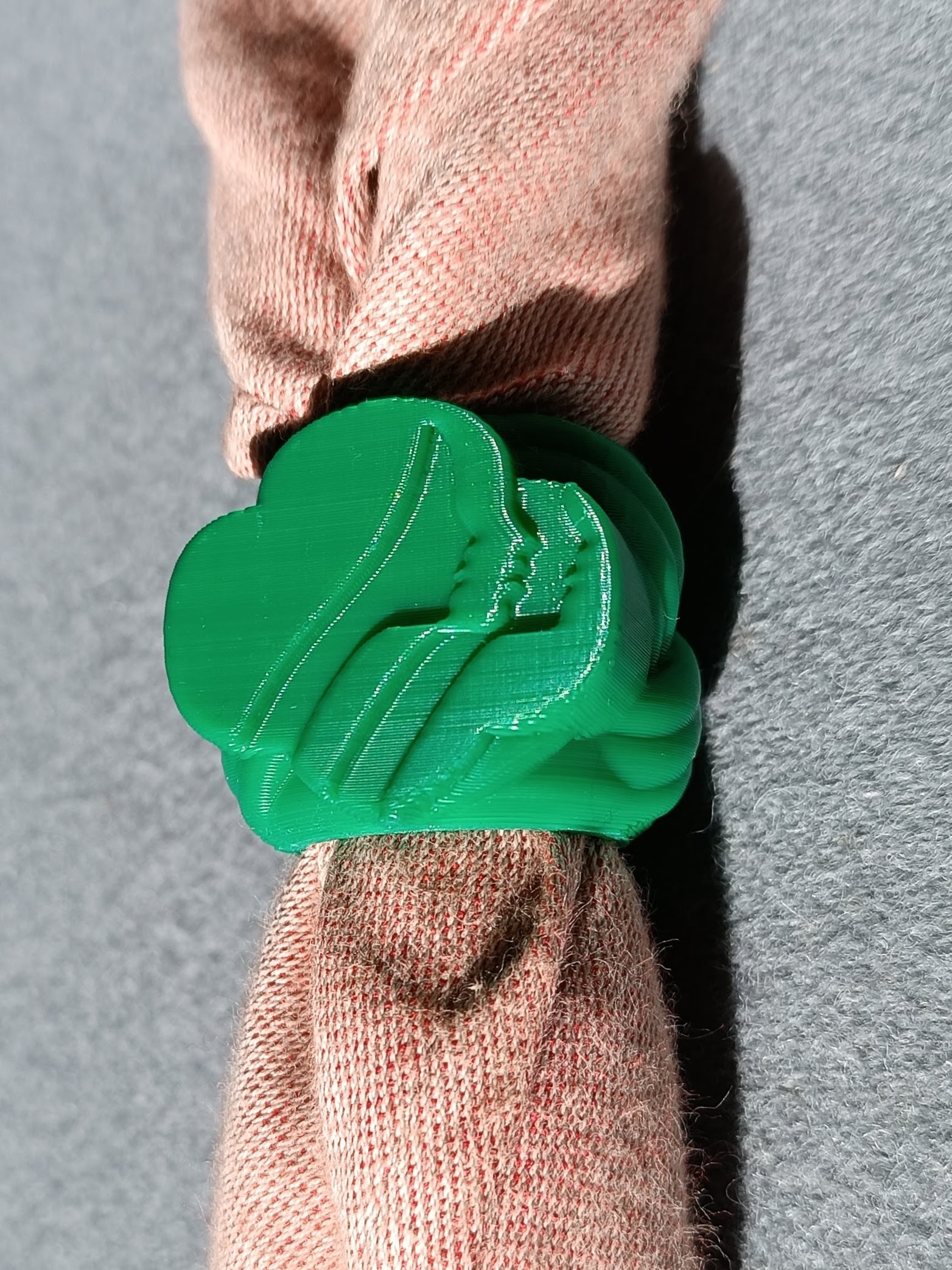 Girl Scout woggle Scarf Ring . WAGGGS. Canuto o pasapañuelo Guias Scout ...