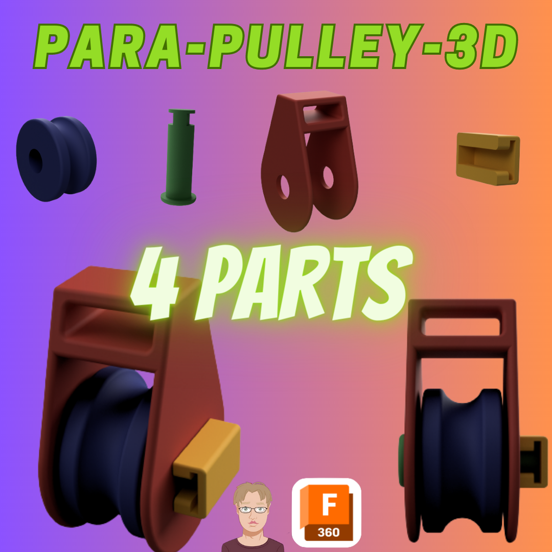 Fully 3D Printable Parametric-Pulley von neatstranger | Kostenloses STL ...