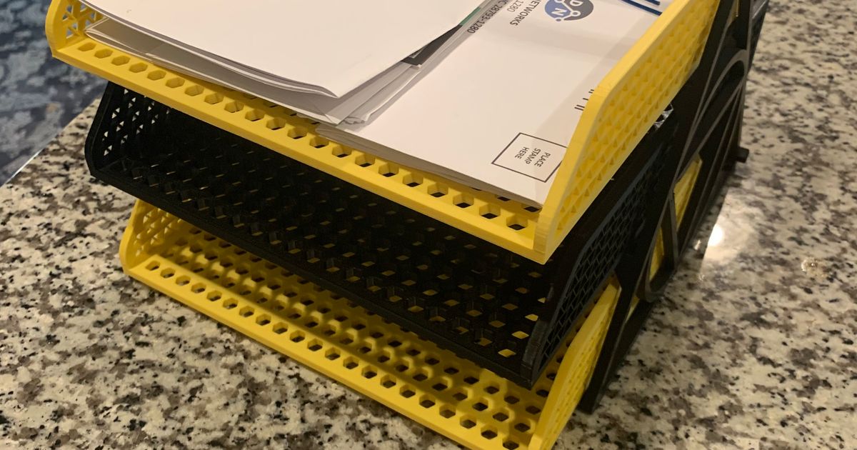 Paper Desk Storage Organizer Sliding Shelves by Ciol | Download free ...