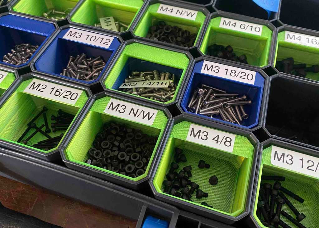 Sortimo 1x1 Bin Dividers and Label by FlyBy Tom | Download free STL ...