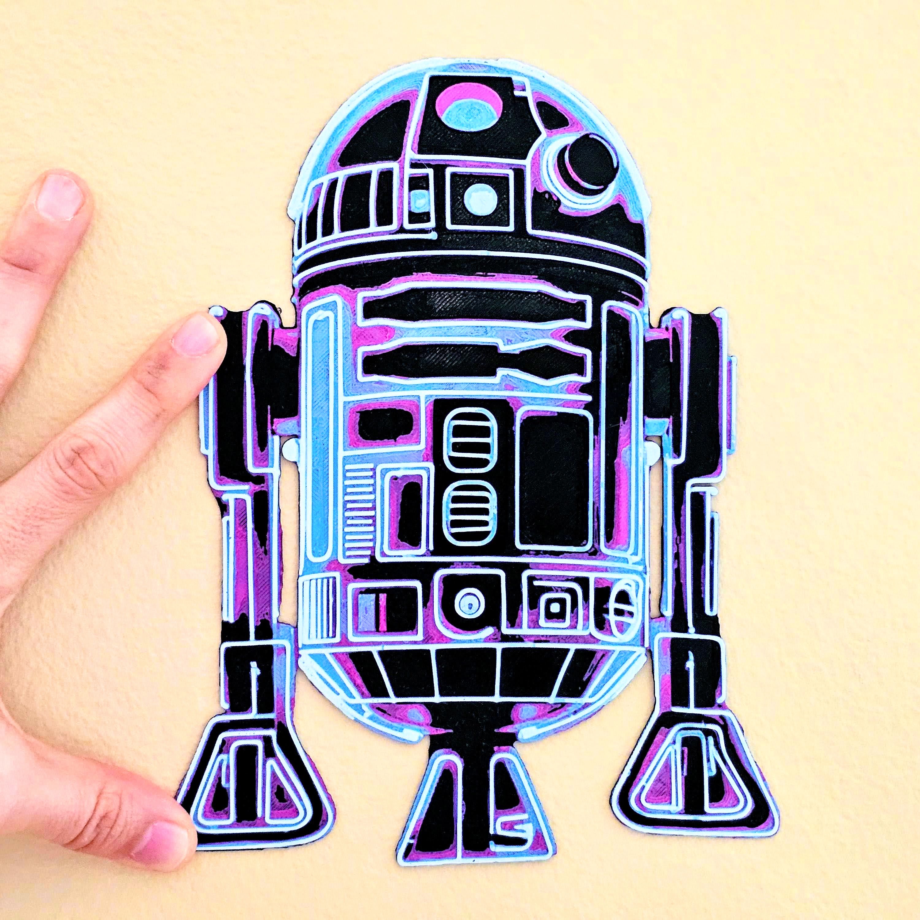 Star Wars (Inspired) "Gassy Astromech Droid" HueForge R2-D2 by ...
