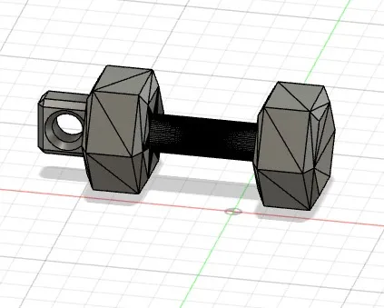 Dumbbell Keychain by Garrett Conrad | Download free STL model ...
