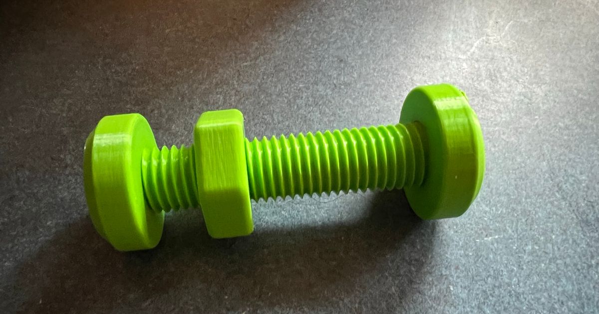 Desktop Threaded Nut Fidget by EcoDad | Download free STL model ...