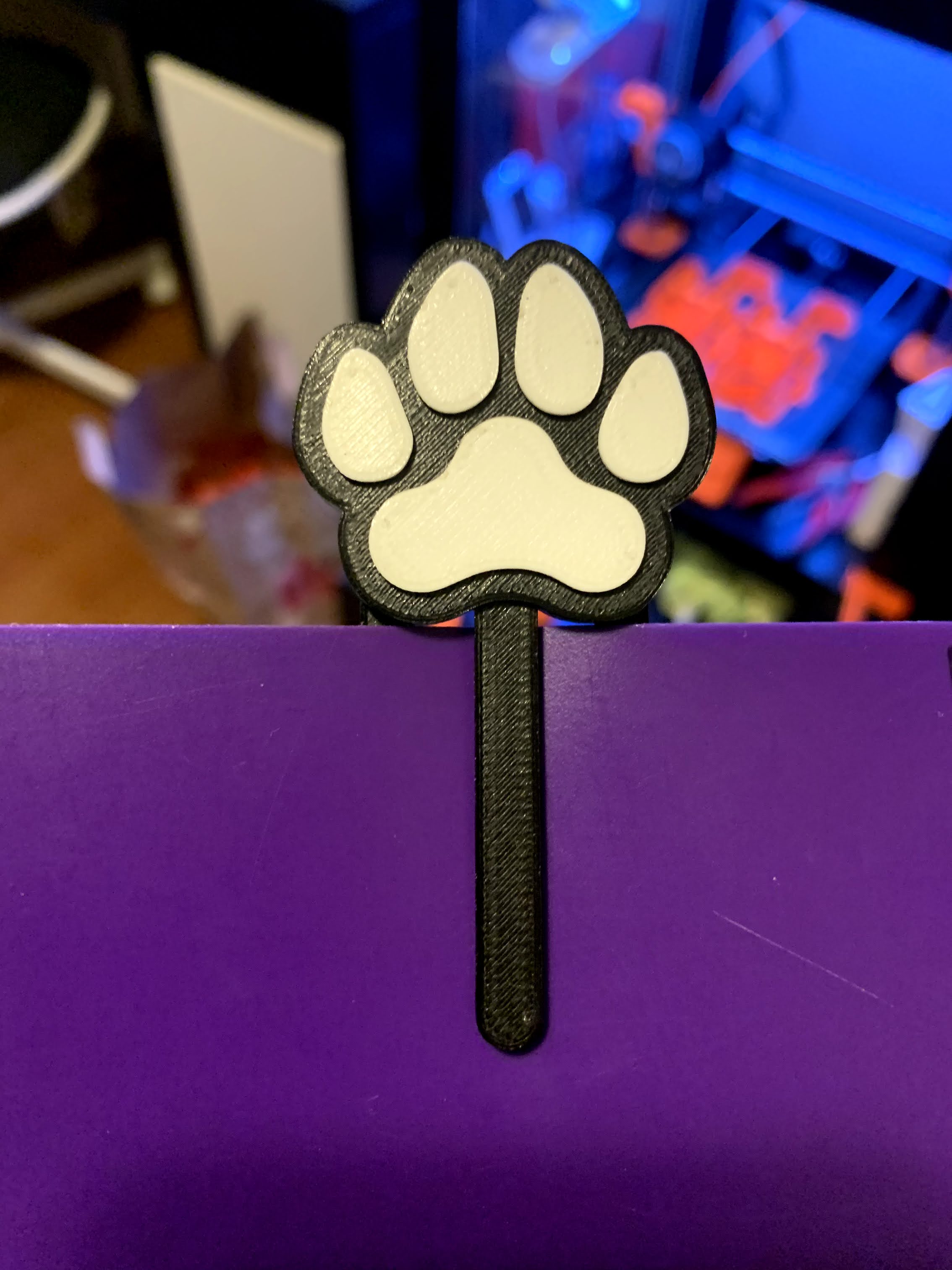 Dog Paw Bookmark by zarehz | Download free STL model | Printables.com