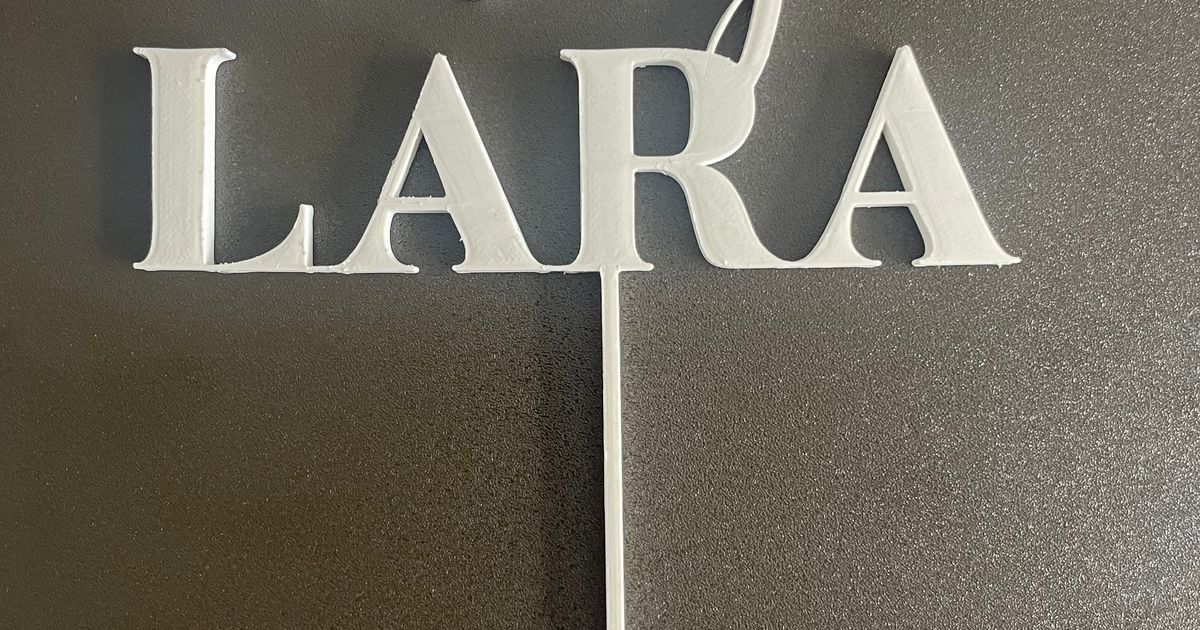 Topper Lara by Ivan Sarabia | Download free STL model | Printables.com