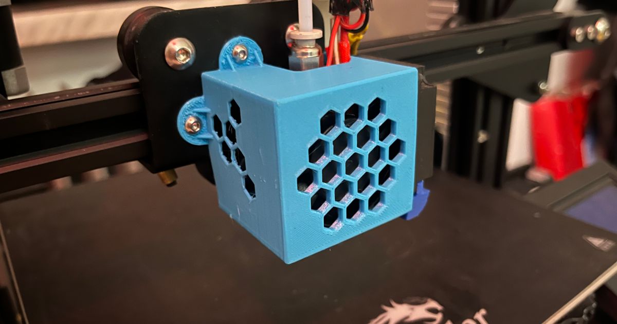 Ender 3 / pro / cr 10/ hexagon, honeycomb head / hotend cover upgrade ...