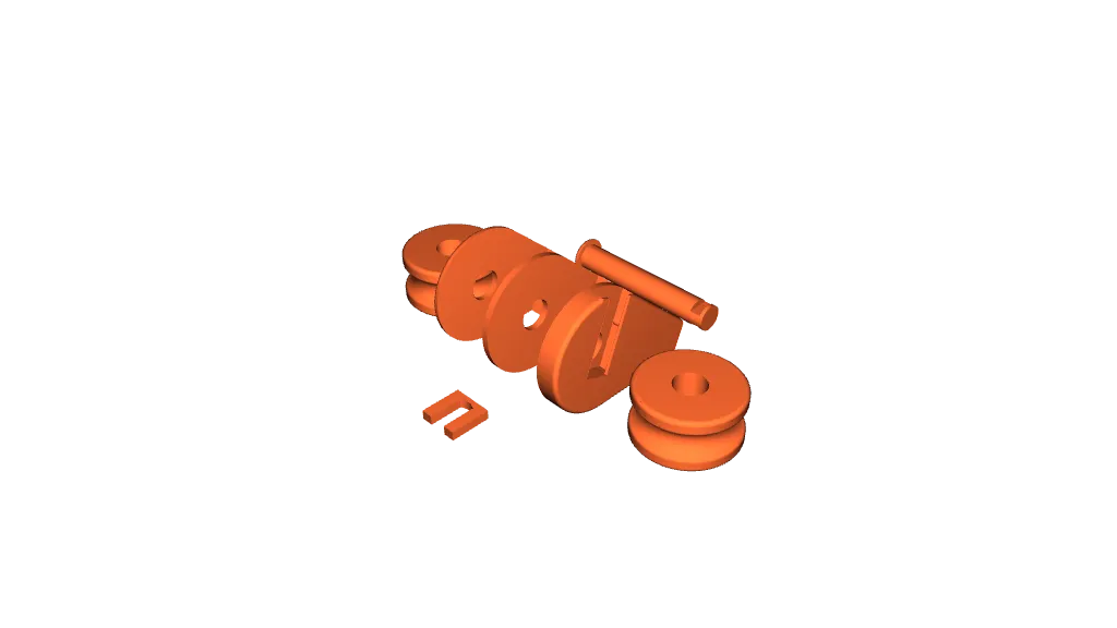 Fully 3D Printed Modular Pulleys by neatstranger | Download free STL ...