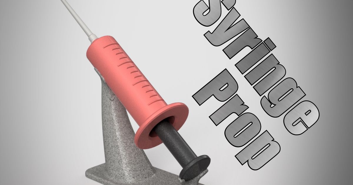 Syringe Prop by Bugman_140 | Download free STL model | Printables.com