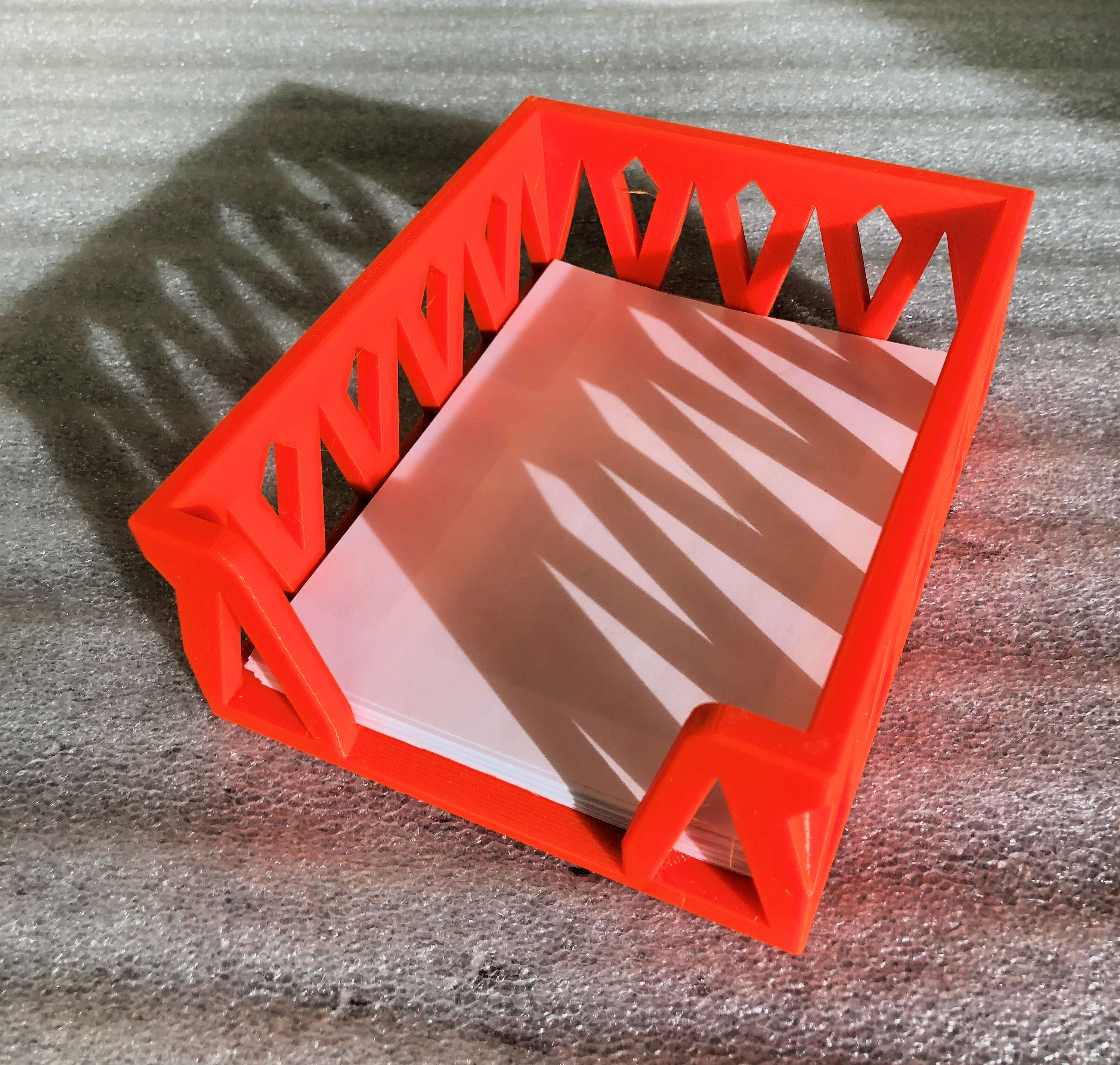 A decorative tray to hold note paper by nealbert | Download free STL ...