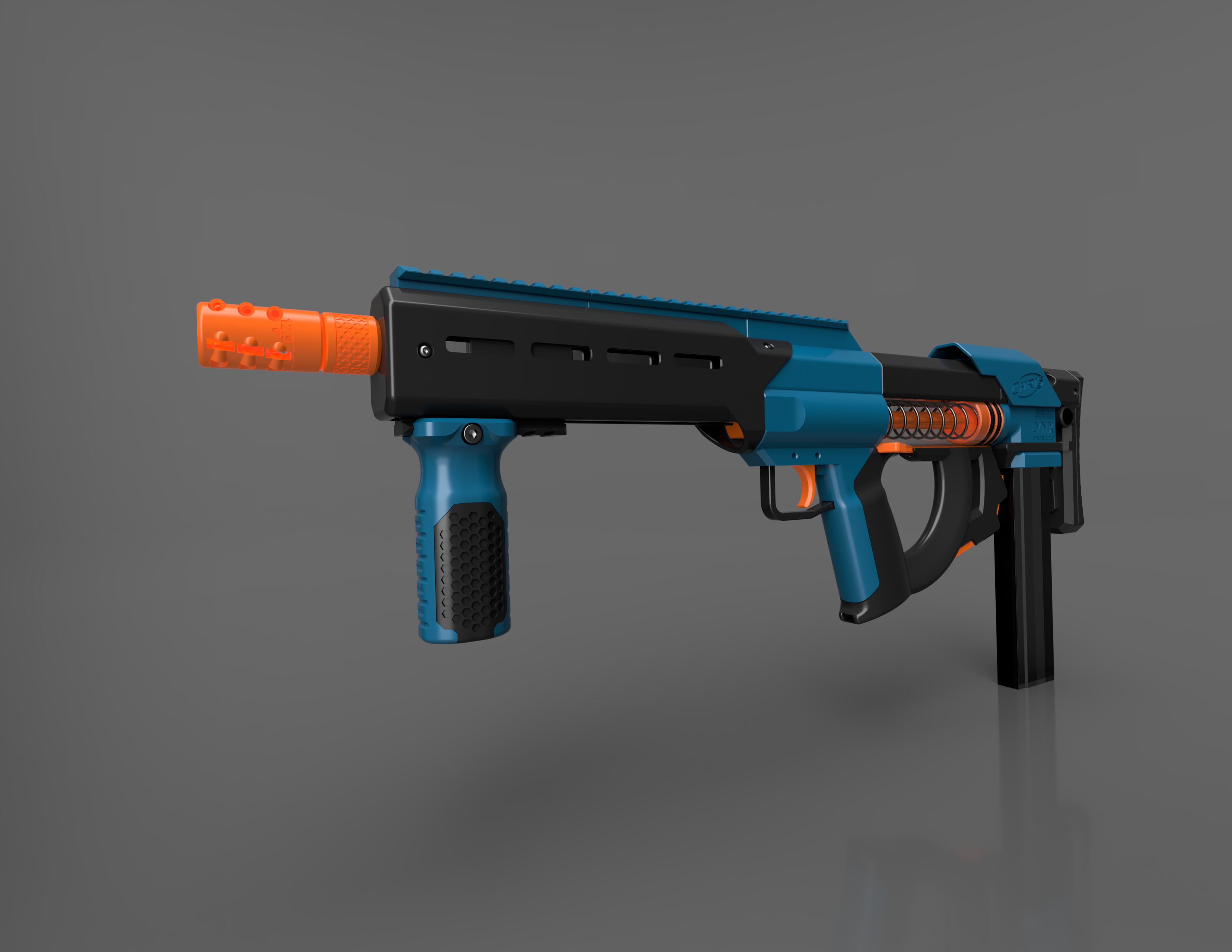 LYNX 300FPS NERF Blaster 2023 - EU Edition (metrisch) by PrintStructor | Download free STL model ...