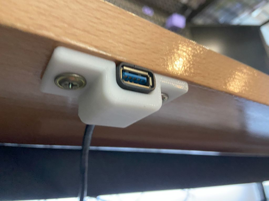 Under Desk USB Port Mount by H0wdy | Download free STL model ...