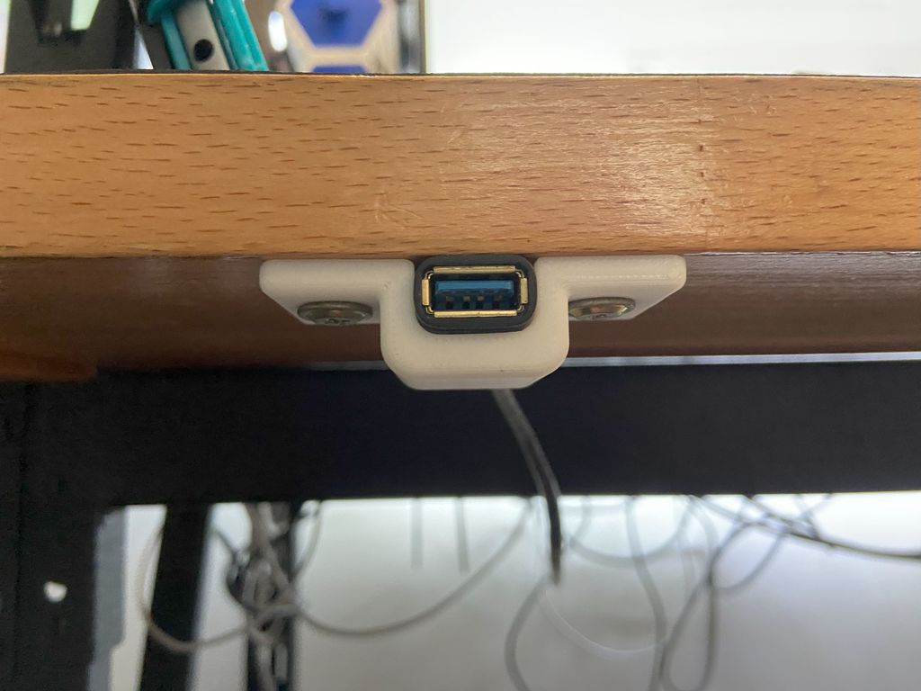 Under Desk USB Port Mount by H0wdy | Download free STL model ...