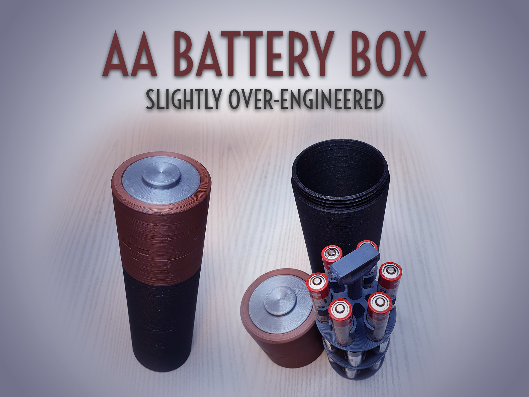 AA Battery Box by Jaatinen | Download free STL model | Printables.com