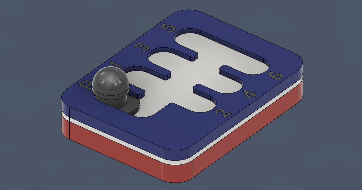 Magnetic Fidget Shifter by tbkMAKER | Download free STL model ...