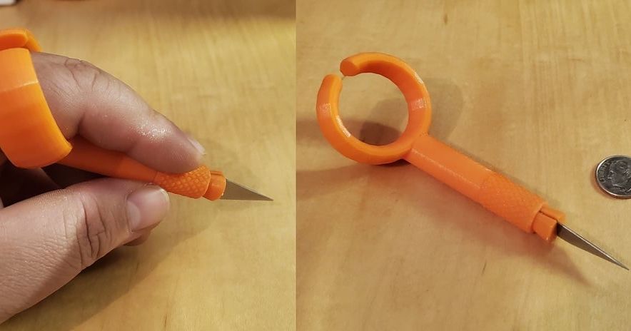 Finger Loop Hobby Knife by TheViralDIY | Download free STL model ...