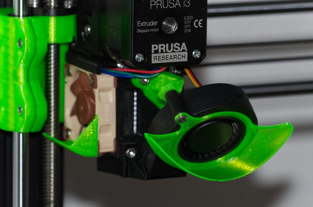 Prusa MK3 low noise fan shroud (40° angle) by K-Lab | Download free STL ...