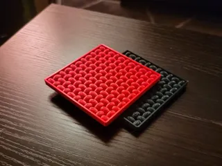 Woven Square Coasters by TotallyRidiculous | Download free STL model ...