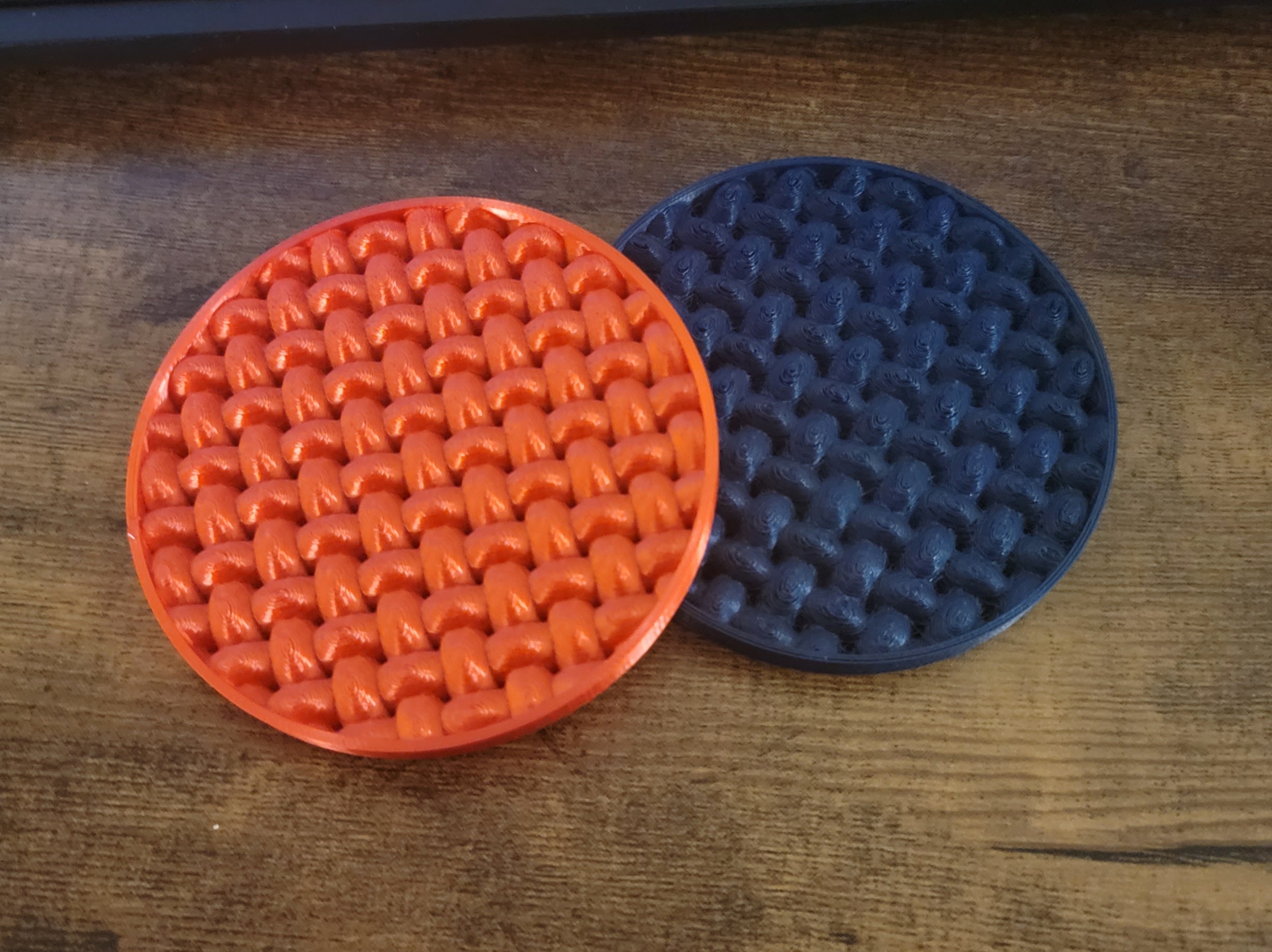 Woven Round Coasters by TotallyRidiculous | Download free STL model ...