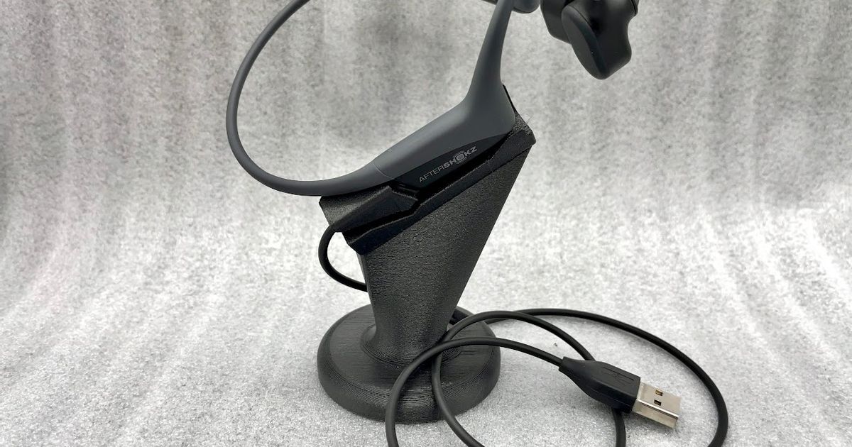 AfterShokz Open Comm charging stand (Rev.2 Sep/17/2023) by Tommy Zero ...