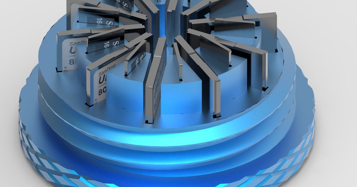 SD Card Holder by Kuba P. | Download free STL model | Printables.com