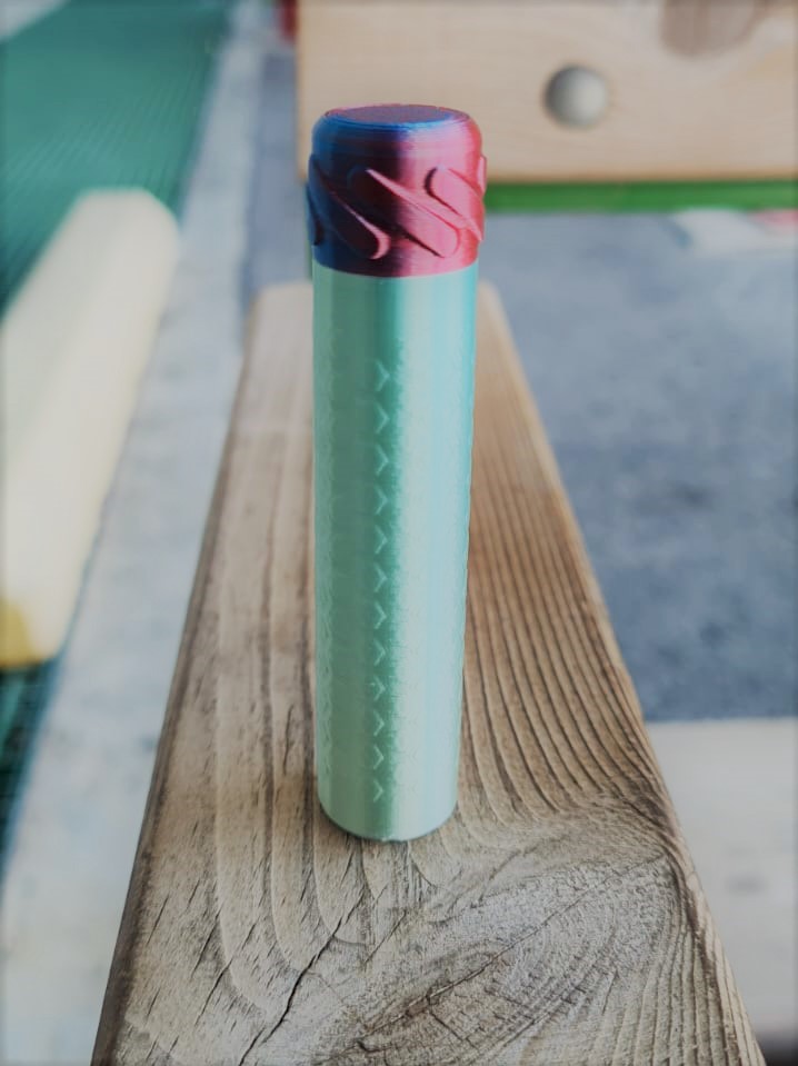 Lanyard EDC Threaded Cylinder Container by slavik kopanov | Download ...