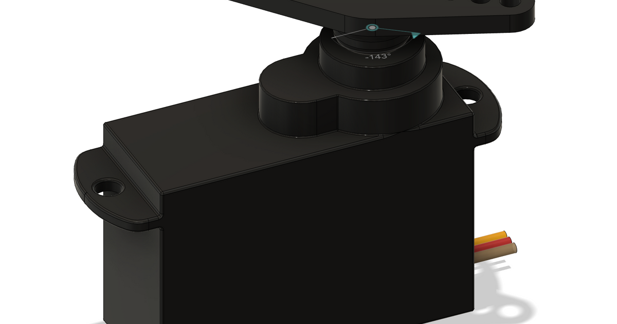 Servo motor - Ministudio RB850b by nicosandller | Download free STL ...