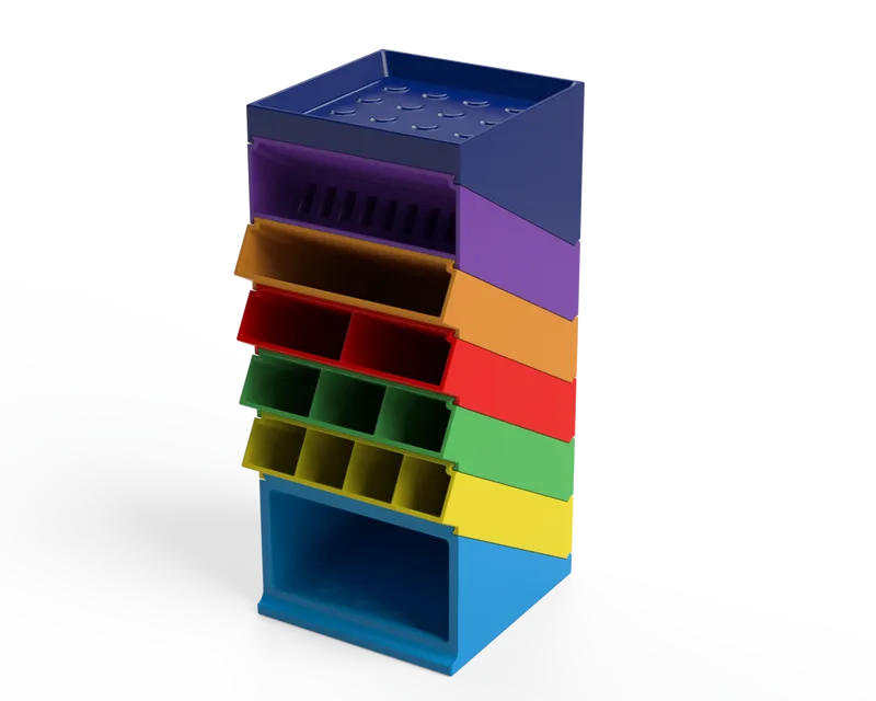 Modular Stackable Office Desk Organizer par LS001 | Téléchargez ...