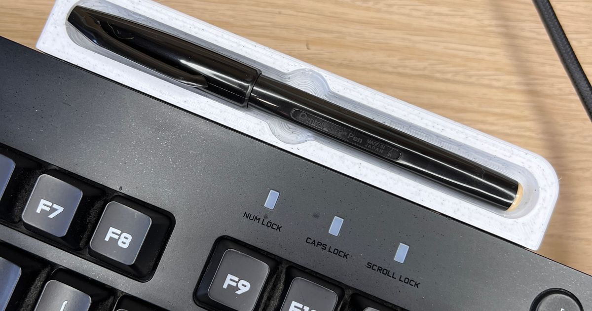 Keyboard Pen Holder by BloomStudios | Download free STL model ...