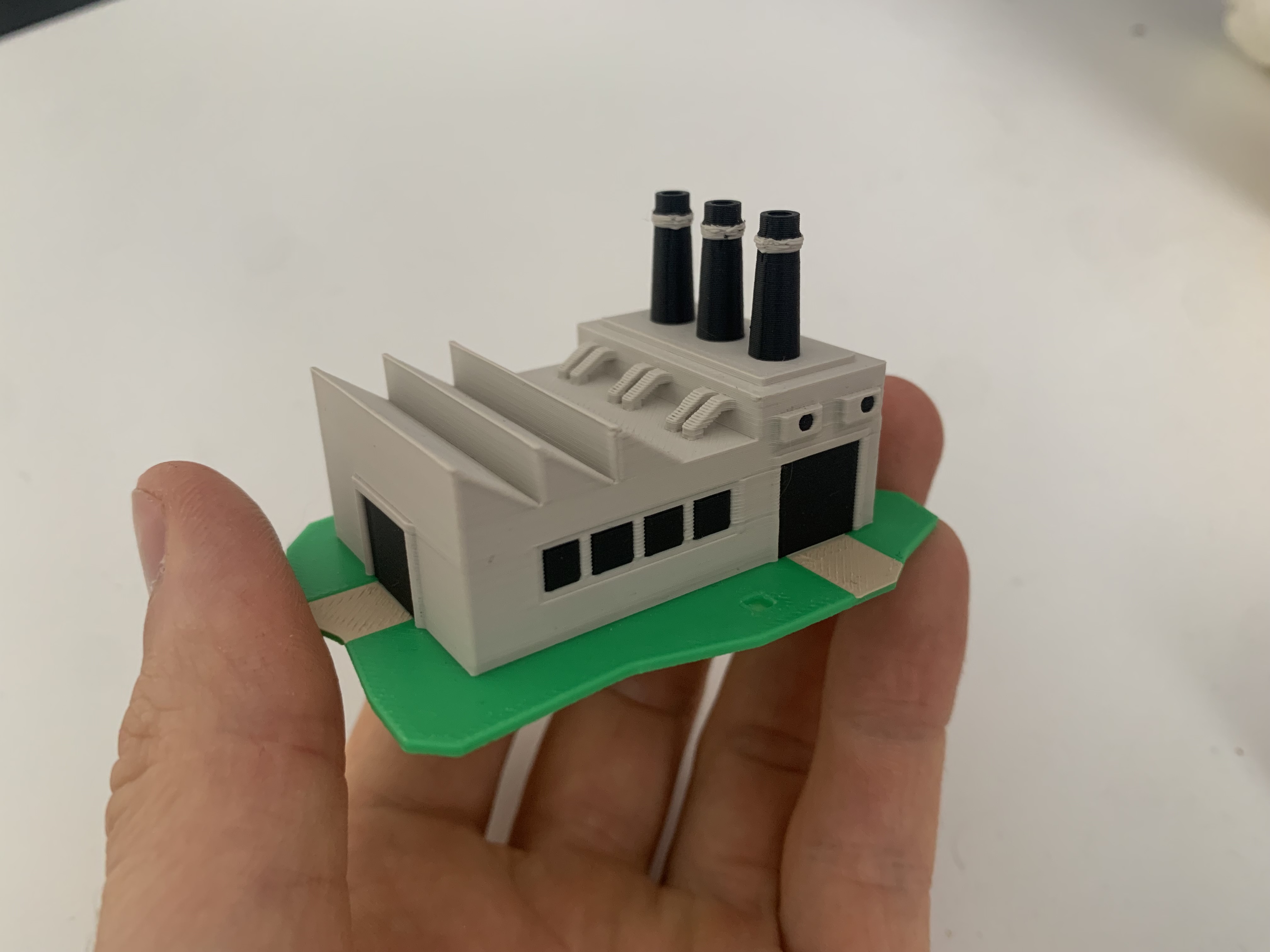 Small and simple Factory Model - Miniature by Oliver Schoemig ...