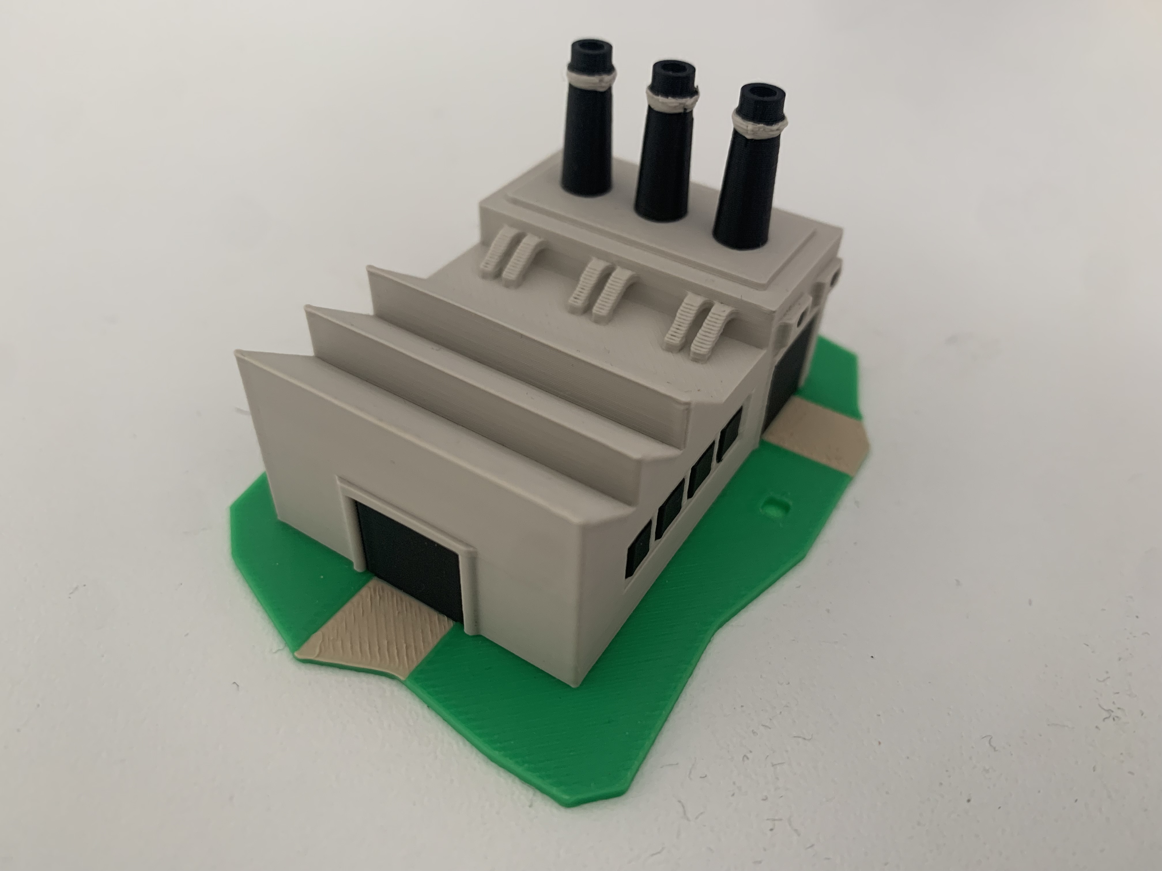 Small and simple Factory Model - Miniature by Oliver Schoemig | Download free STL model ...