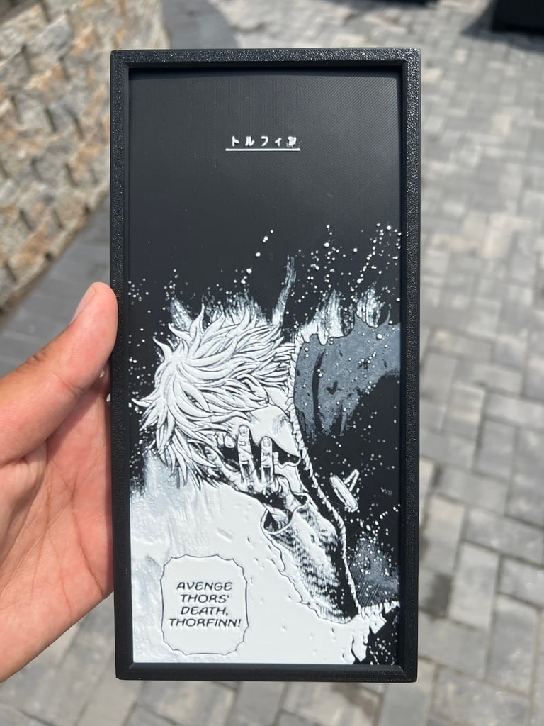 Thorfinn Avenge Thors Manga Panel - Vinland Saga - made w/ HueForge von ...