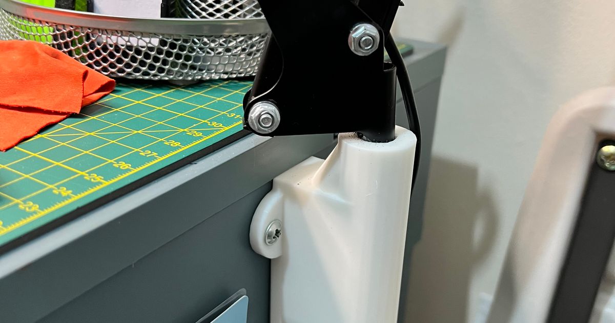 Side/wall mount for angle-poise lamps by David Asch | Download free STL ...
